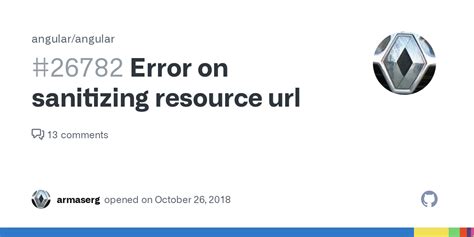 Error On Sanitizing Resource Issue Angular Angular Github
