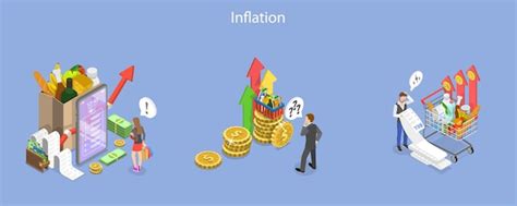 Premium Vector 3d Isometric Flat Vector Conceptual Illustration Of Inflation