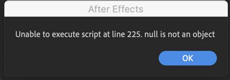 Help Script Errors Null Is Not An Object Adobe Product Community