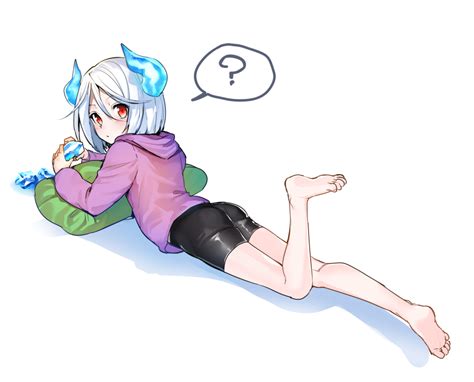 Safebooru 1boy Androgynous Barefoot Bike Shorts Dragon Boy Dragon