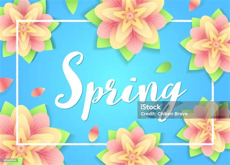 봄 배경입니다 꽃과 녹색 Abstrack에 글자입니다 전단지 초대장 포스터 소책자 할인권 판매 포스터 또는 배너에 대 한 신선한 시즌 디자인 벡터 인쇄 그림입니다 0명에