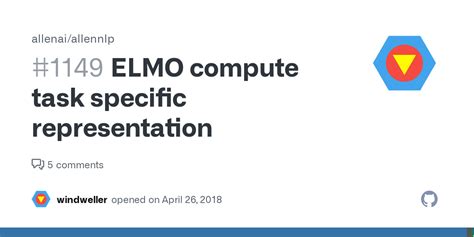 ELMO Compute Task Specific Representation Issue 1149 Allenai