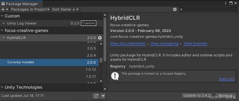Unity代码热更 Hybridclr总结（一） Csdn博客