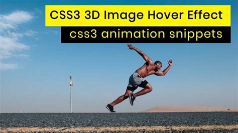 Css3 3d Image Hover Effect Css3 Animation Snippets Youtube