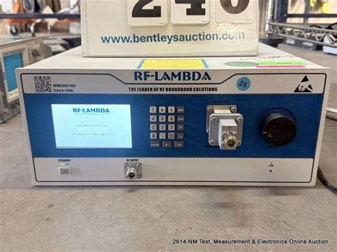 Rf Lambda Broadband Rf Amplifier Bentley And Associates Llc