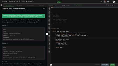 Guna Deep On Linkedin 100daysofcodechallenge Gfg Java Vitbhopal Dailycoding Gfg
