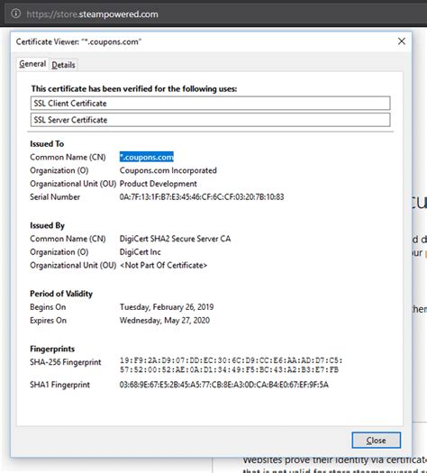 The Store Seems To Be Using The Wrong Cert Anyone Else Getting This R Steam