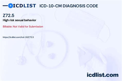 ICD CM Diagnosis Code Z High Risk Sexual Behavior