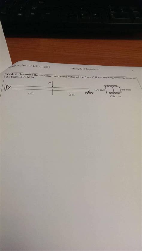 solved determine the maximum allowable value of the force p