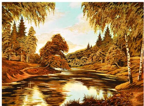 Картина з бурштину берези біля річки Rb 22 ціна 1560 грн — Prom Ua Id 1753141978