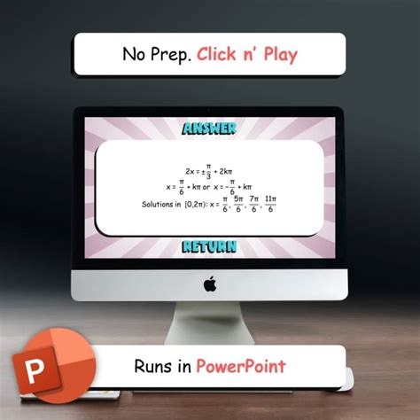 Trig Double Angle Formulas Bump Math Game No Prep Precalculus Review Activity