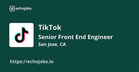 tiktok is hiring senior front end engineer tiktok music san jose ca [react angular vue js