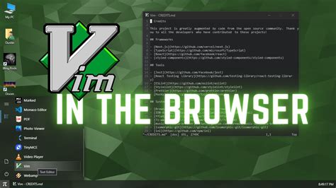 Running Vim Text Editor In The Browser With Webassembly Youtube