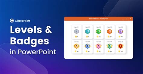Levels And Badges In Powerpoint Classpoint