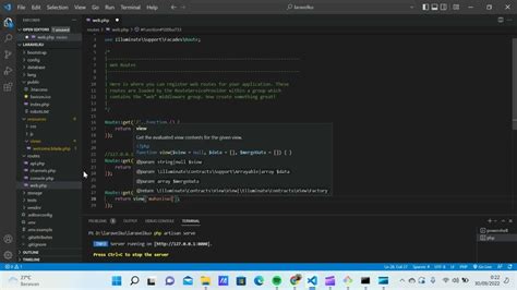 Tutorial Routing Basic Di Laravel 9 Youtube