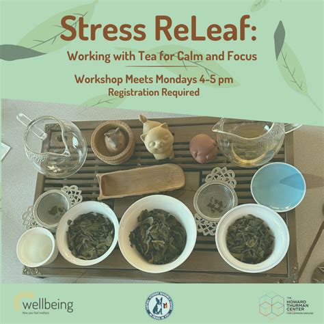 Stress Releaf Working With Tea For Calm And Focus Is Back For Spring
