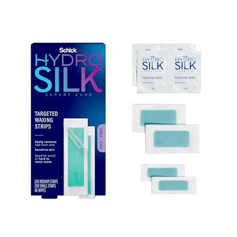 Schick Hydro Silk Targeted Waxing Strips Soft Wax Strips For Body