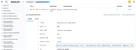 Моніторинг Usb накопичувачів на Linux за допомогою Wazuh Corewin