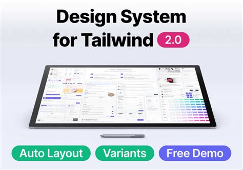 Figma Freebie Tailwind Design System 10 Demo