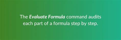 Formula Auditing Tools In Excel Goskills