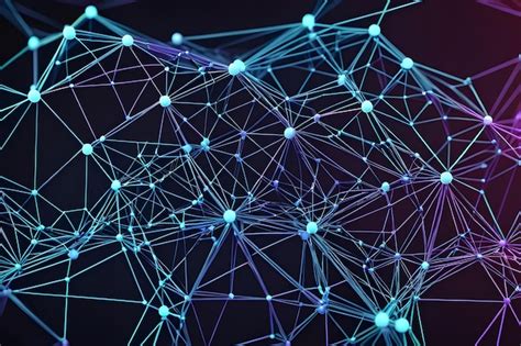 Premium Photo Network Communications Neural Pattern