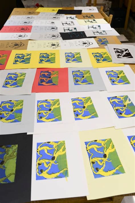 실크스크린 다색 컬러로 찍는 판화 수작업 프린트 배우기 실크스크린 배우기 수업 판화 강좌 마티스 판화 네이버 블로그