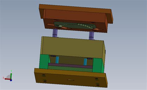 注塑模具3D图设计 SOLIDWORKS 2021 模型图纸下载 懒石网