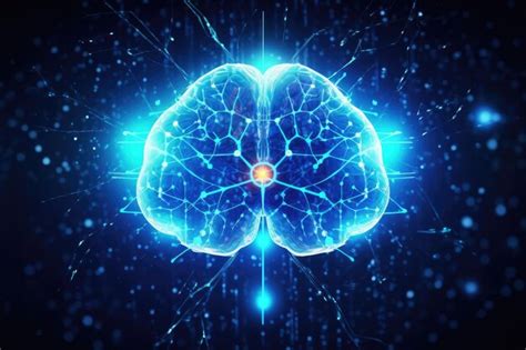 Premium Ai Image Background Brain Tech