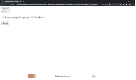 7 Create A Webpage To Implement Form Events Part Ii ~ Coding Atharva