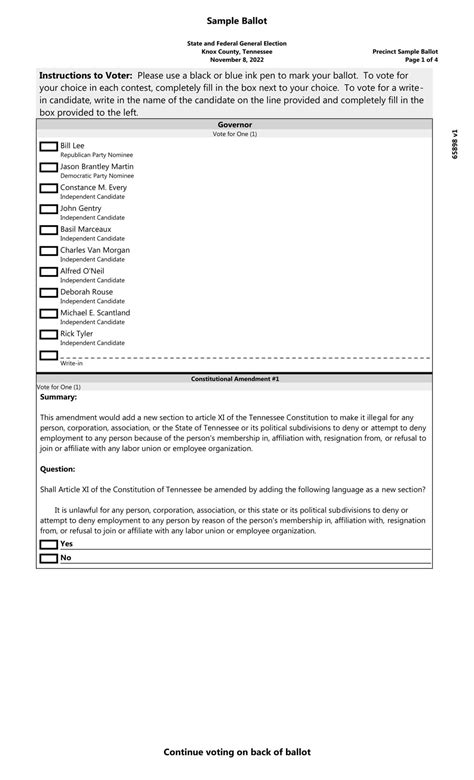 Free Printable Ballot Templates Word Pdf Sample Voting