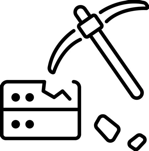 Data Mining Icon In Linear Style 52383731 Vector Art At Vecteezy