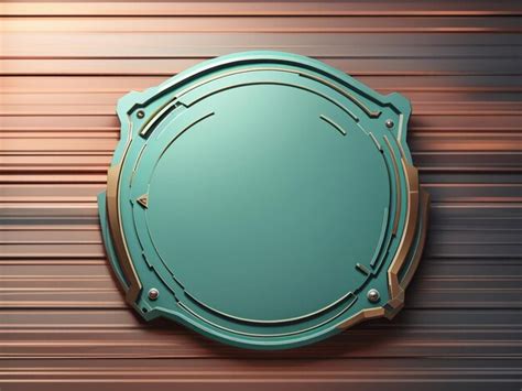 Premium Photo Old Blank Metal Sign With Space For Text A