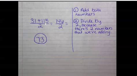 Average Of Two Numbers Youtube