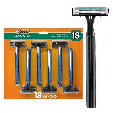 Bic Sensitive 2 Disposable Razors For Men With 2 Blades For Sensitive