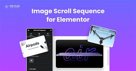 image scroll sequence for elementor the plus addons for elementor