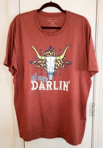 Lulu Mac Oh My Darlin 113 Western Leopard Ss Heather Clay Graphic T