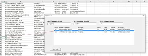 Modificar Base De Datos Desde Un Listbox Con Un Filtro Aplicado Excel