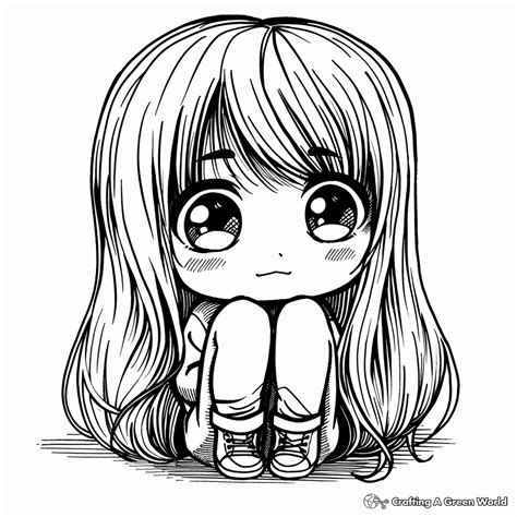 Chibi Cute Anime Couple Coloring Pages Chibi Coloring Pages Coloring