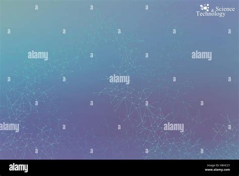 Geometric Background Molecule And Communication Connected Lines With Dots Vector Illustration