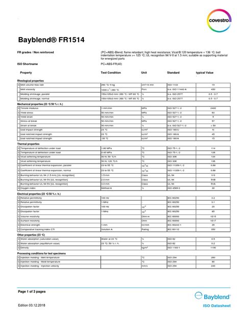 Bayblend Fr1514 En 56967951 05122960 20070851 Pdf Medical