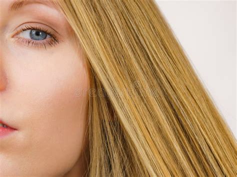 Portrait Girl Long Blonde Hair Stock Image Image Of Blond Female