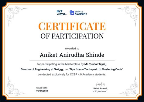Aniket Shinde On Linkedin Nxtwave Ccbpian Ccbpacademy
