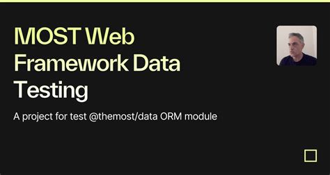 Most Web Framework Data Testing Codesandbox