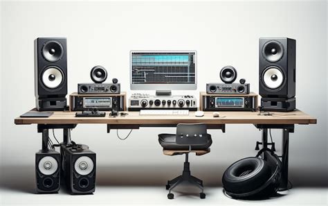 Premium Ai Image Digital Audio Workstation Daw Isolated On White