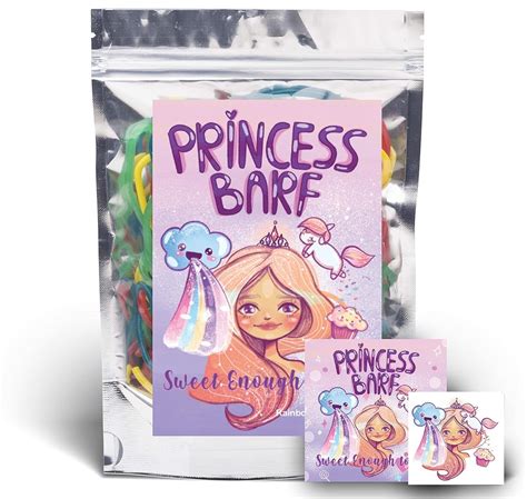 Princess Barf Rainbow Lace Licorice Mixed Fruit Flavored Strings Fun