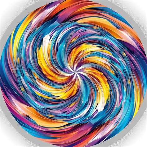 Abstract Circular Colorful Background Vector Illustration Premium Ai