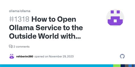 How To Open Ollama Service To The Outside World With