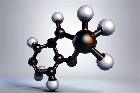 Molecule 3d Illustration Premium Ai Generated Image