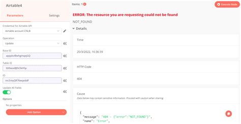 Error Updating Airtable Questions N8n Community