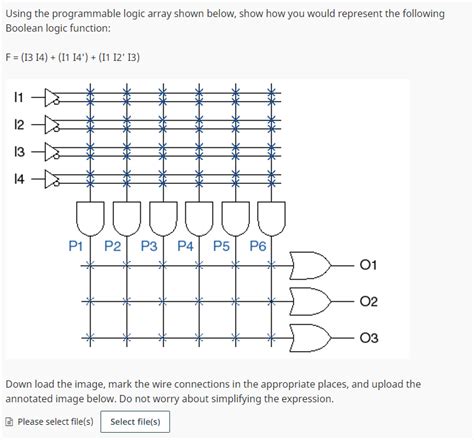 Solved Using The Programmable Logic Array Shown Below Show